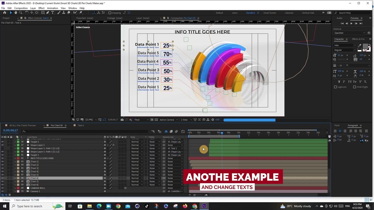 فیلم آموزش 3D Pie Charts Maker - نماشا